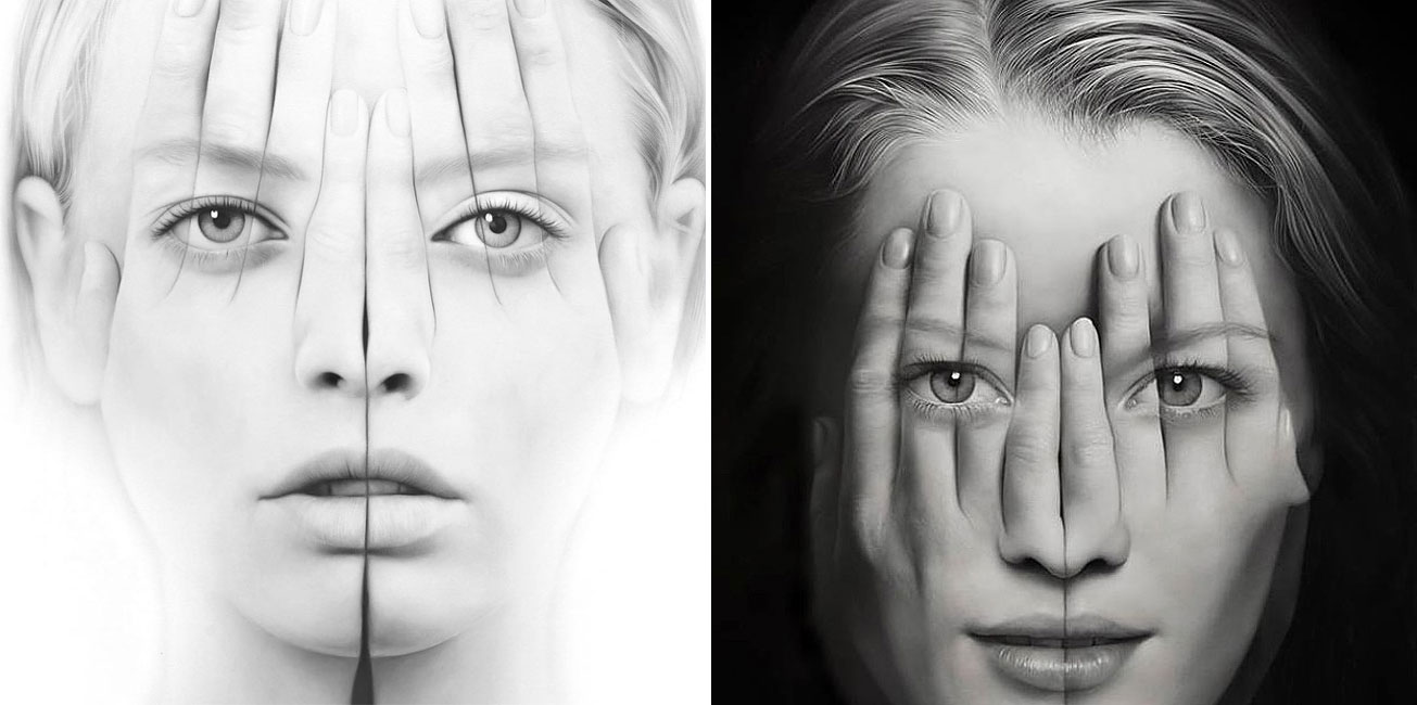 This Artist Creates Dazzling Realistic Portraits Of Pictures In ...