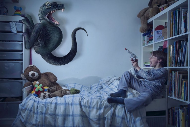 These Photos Of Children Fighting Monsters From Their Nightmares Are ...