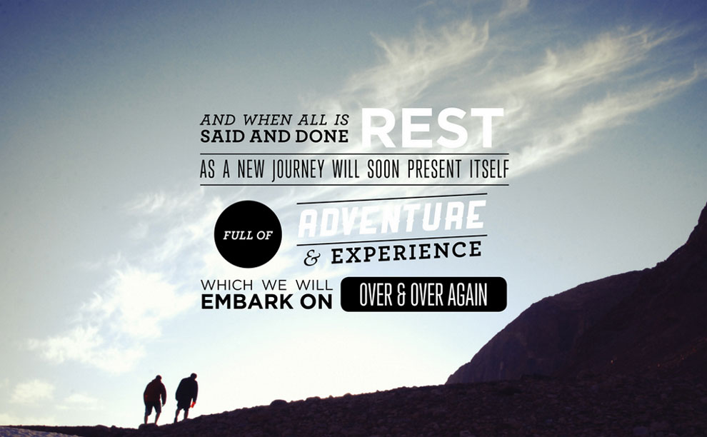 Artist Creates Inspiring Typography On Landscapes » Design You Trust ...