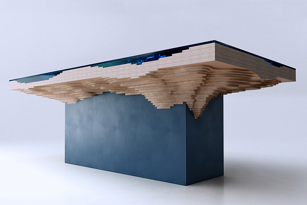 Stare Into The Deep Blue Darkness Of The Abyss Dining Table » Design ...