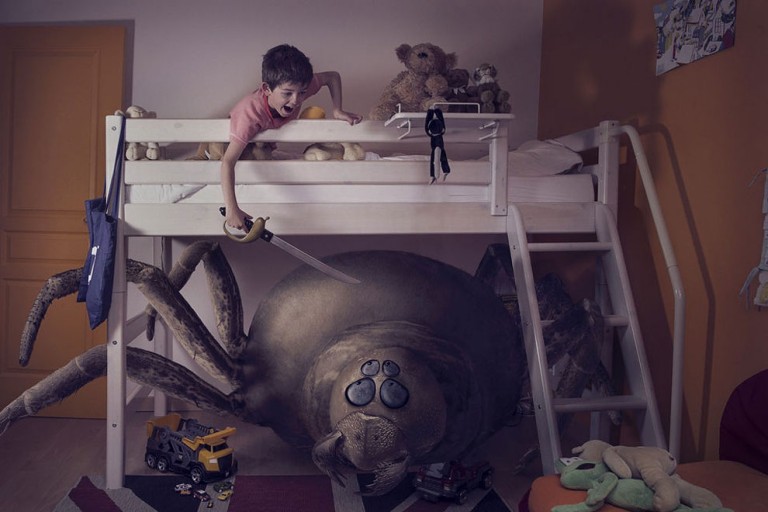 These Photos Of Children Fighting Monsters From Their Nightmares Are ...