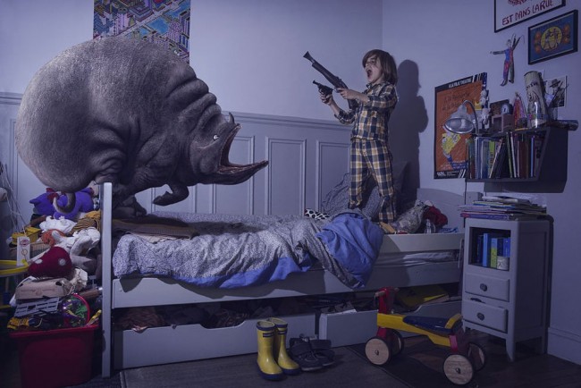These Photos Of Children Fighting Monsters From Their Nightmares Are ...