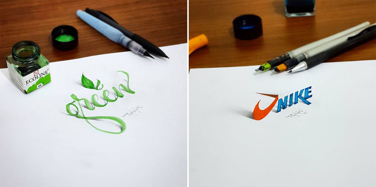 This Engineer Creates Incredible 3D Calligraphy That Leaps Off The Page ...
