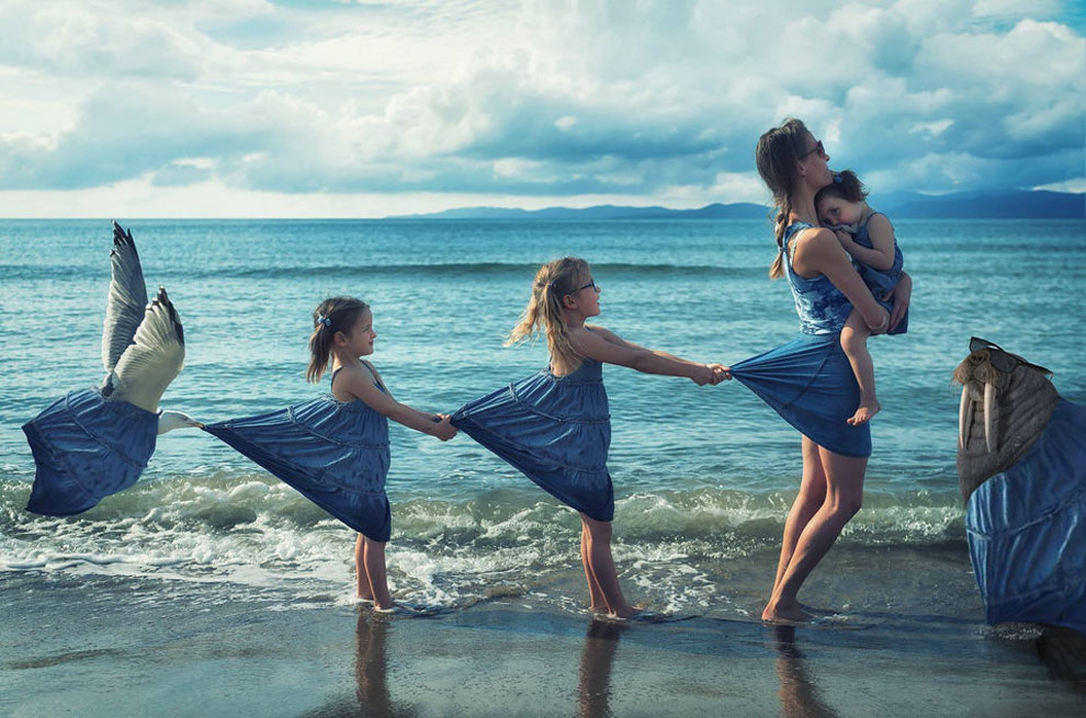 Creative Father Puts His 3 Adorable Daughters Into Funny, Eclectic ...