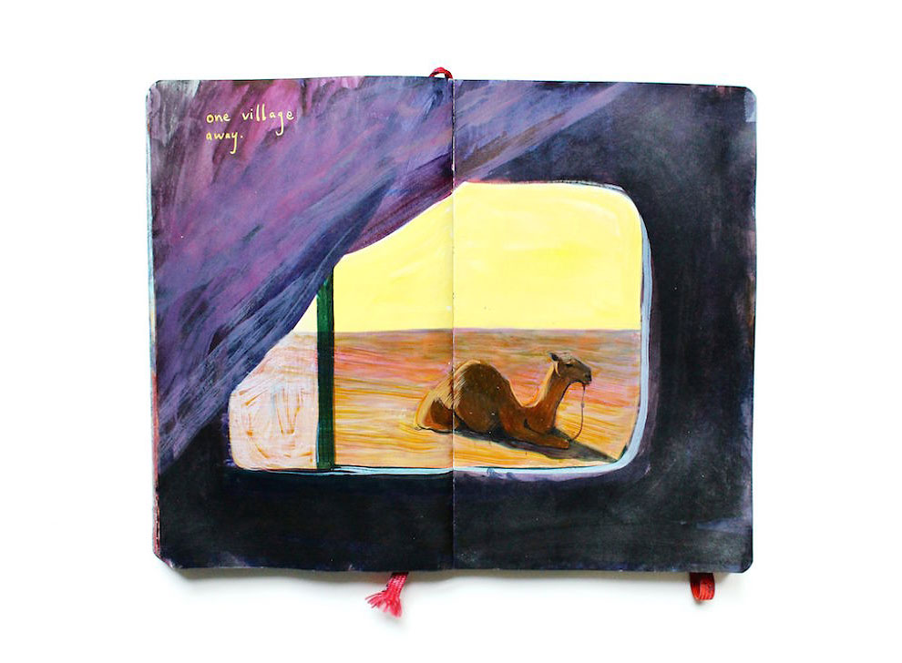 An Artist Has Completely Documented Her Two Years Of Travel By Painting ...