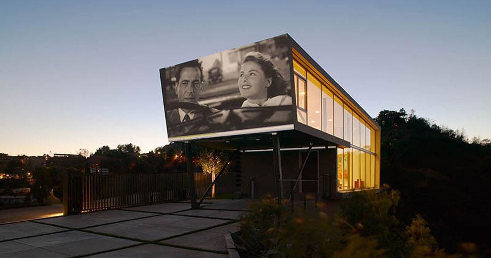 This House Was Designed With A Wall Space For Projecting Movies On It ...
