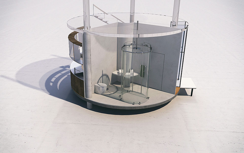 Remarkable Tubular Glass House Built Around Tree » Design You Trust ...
