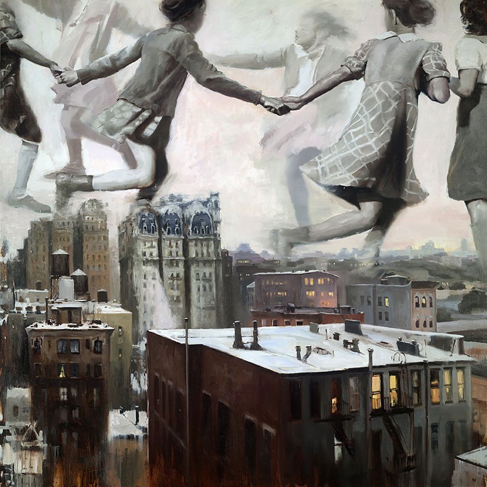 Artist Creates Beautiful Paintings Based On Vintage Images To Merge The ...