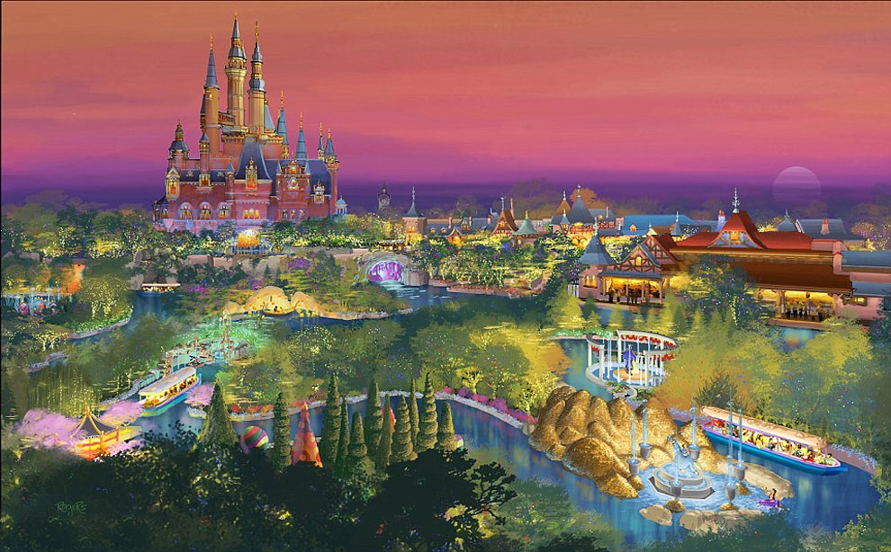 Incredible Aerial Pictures Of The Shanghai Disneyland Theme Park ...