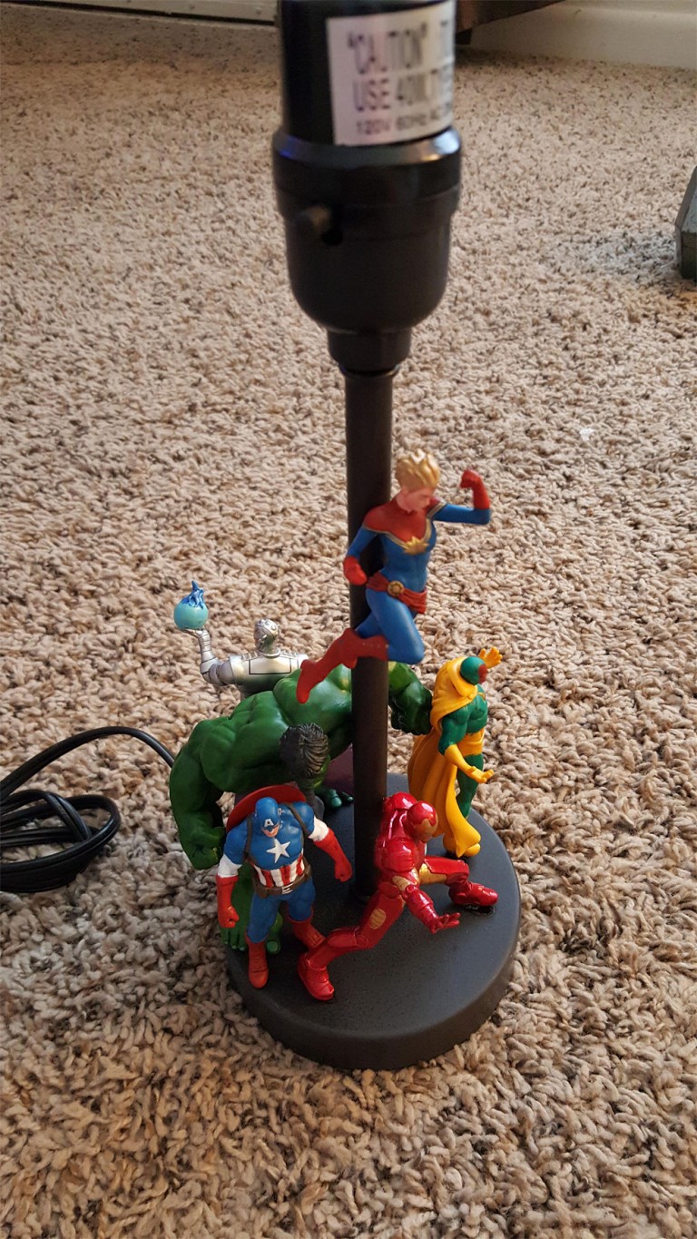 This Epic Lamp Made From Cheap Action Figures Will Delight Your Nerd ...
