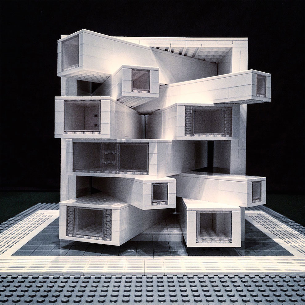 Brutalist Buildings Made From Lego Bricks » Design You Trust — Design ...