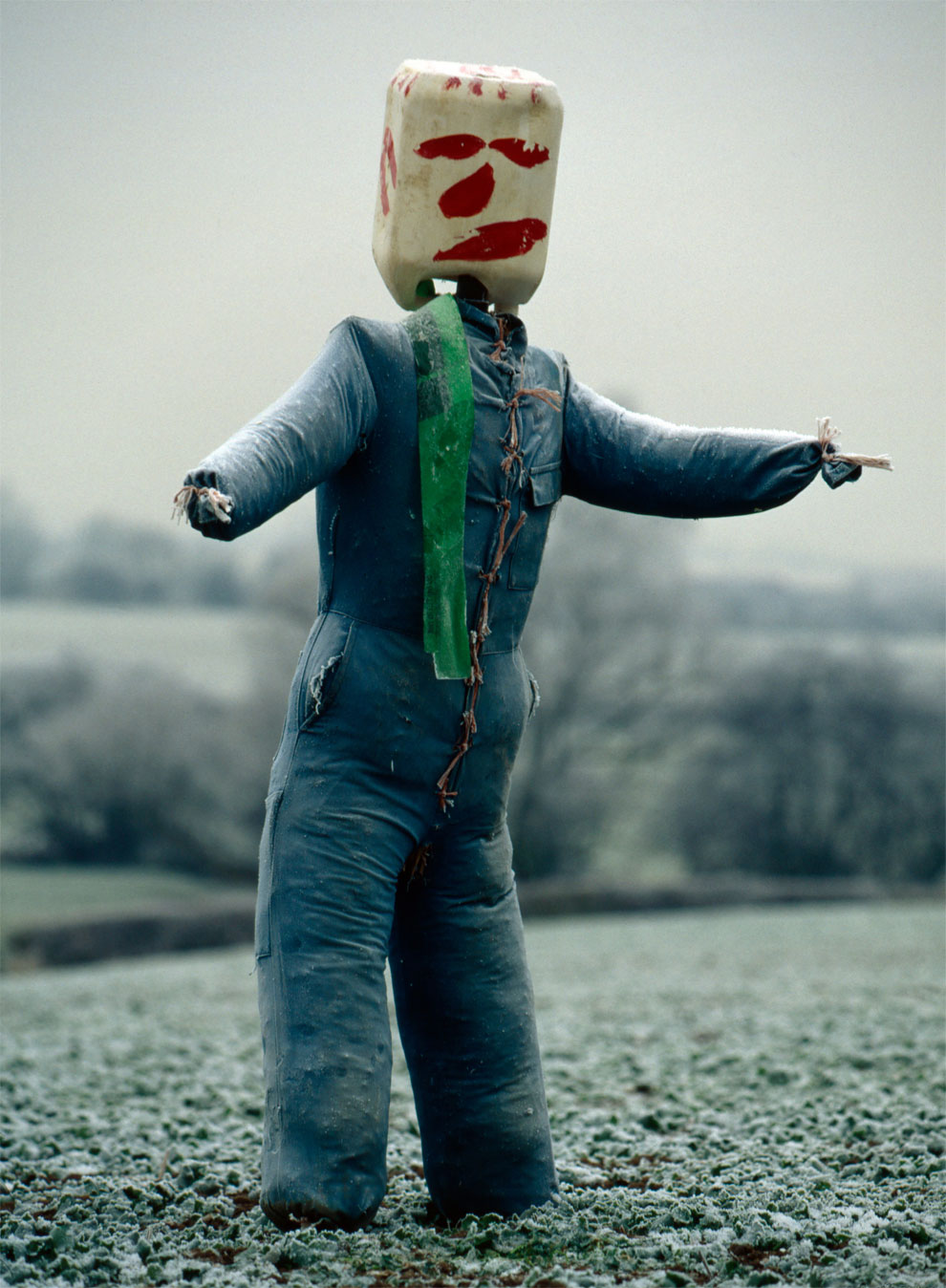 Photographer Captures Terrifying Army Of Scarecrows On The British ...