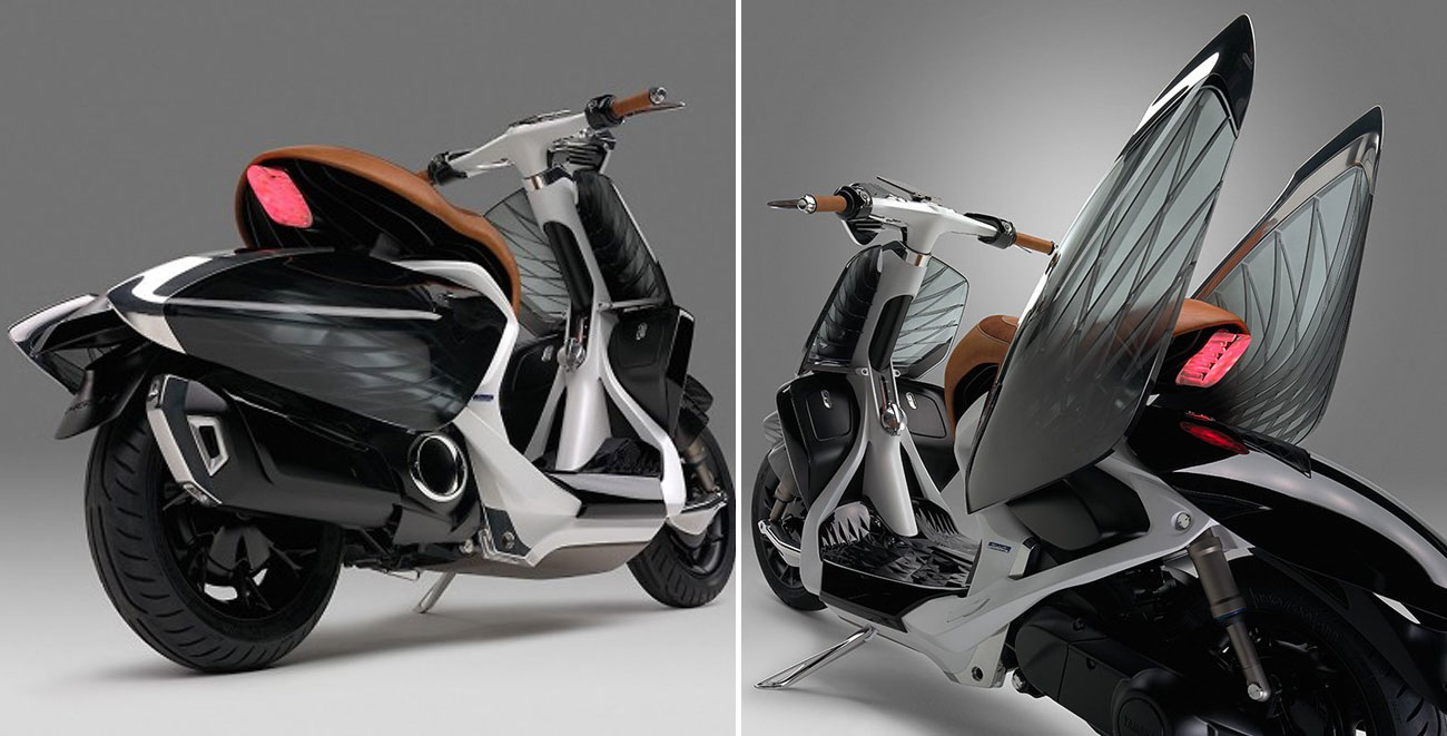 Superb Yamaha Swan-Like Scooter With Insect Wings Will Make You Feel ...