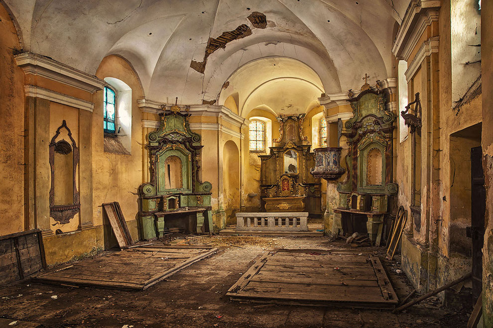 Explorer Matthias Haker Discovers Crumbling Churches, Overgrown ...