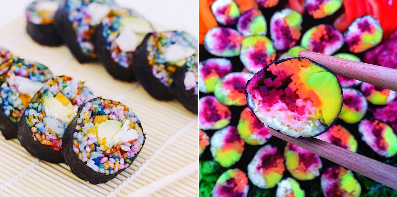 ‘Rainbow Food’ Trend Turns Sushi Into Vibrant, Colorful Rice Rolls ...