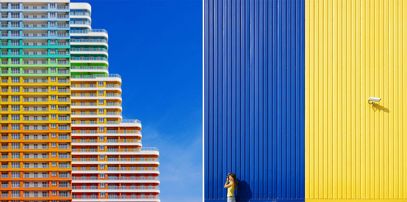 Minimalistic Photos Of Architecture That Pop With Color, Geometrical ...
