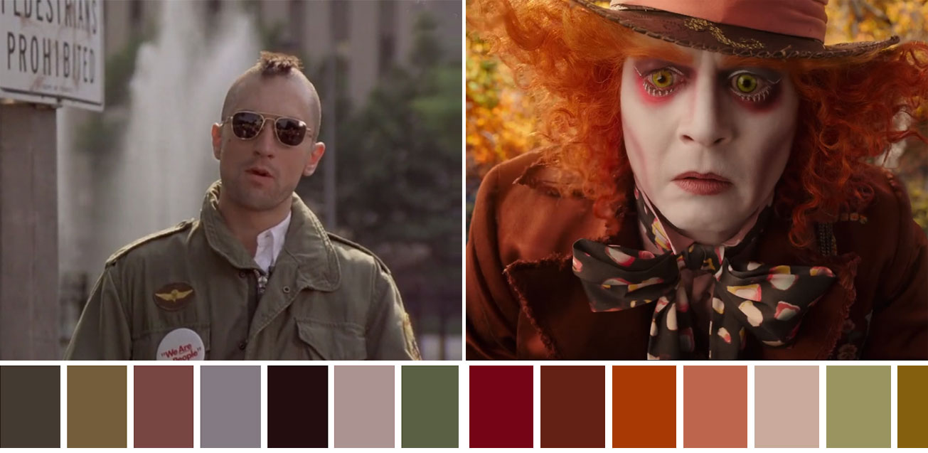 Color Palettes From Famous Movies Show How Colors Set The Mood Of A ...