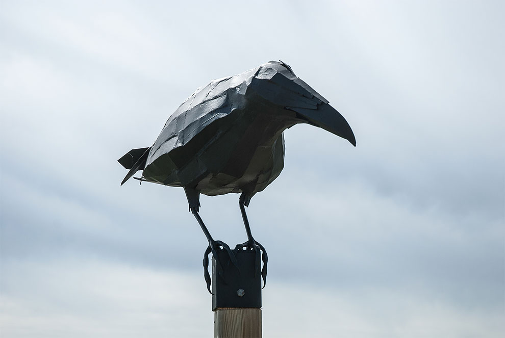Welded And Painted Black Steel Ravens By Ludvig Ödman » Design You ...