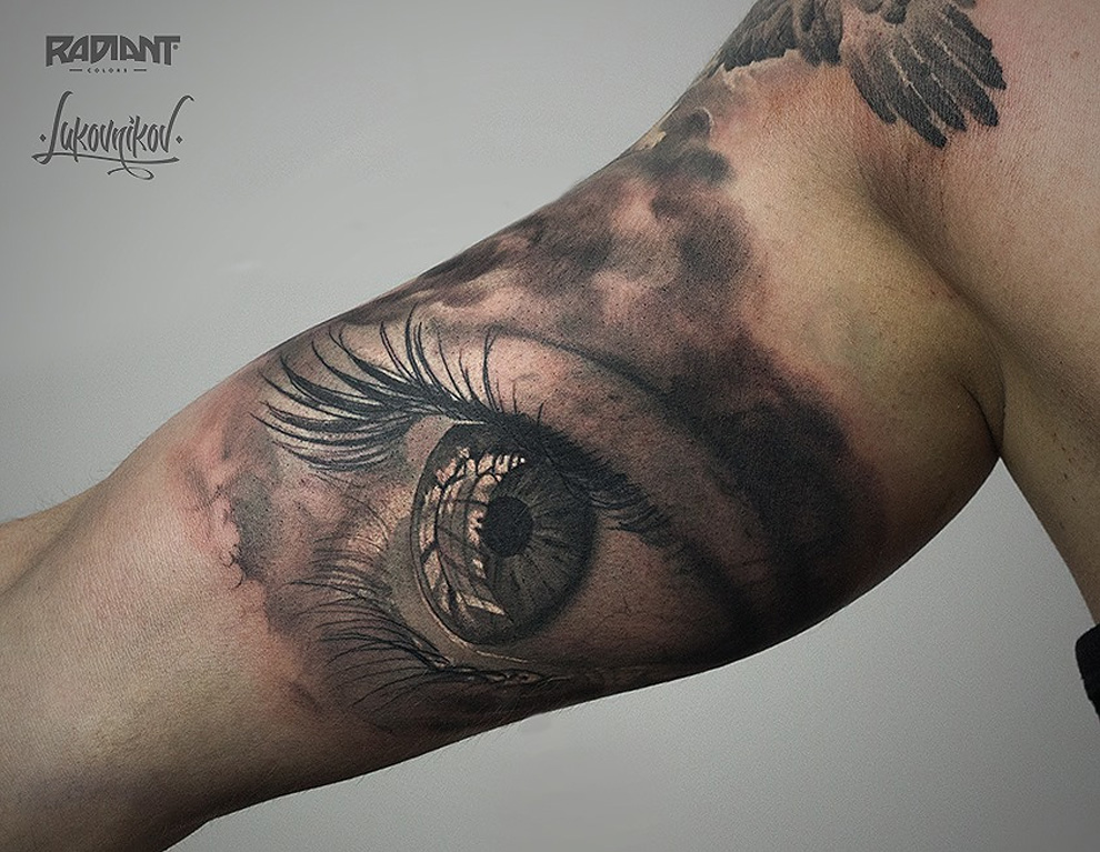 Andrey Lukovnikov’s Double Exposure Tattoos Inspired By The Digital Era ...