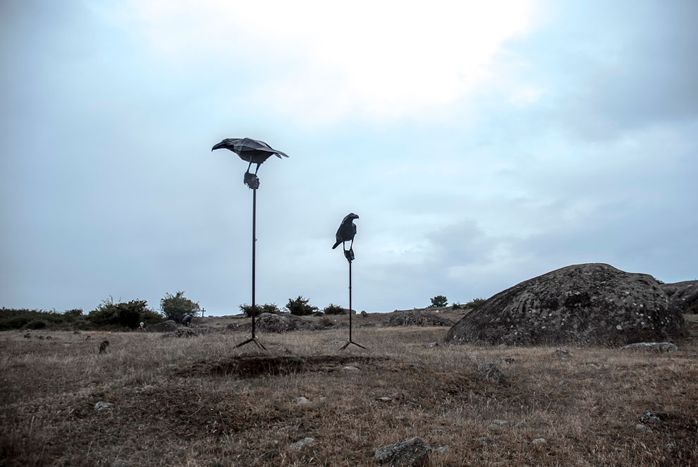 Welded And Painted Black Steel Ravens By Ludvig Ödman » Design You ...