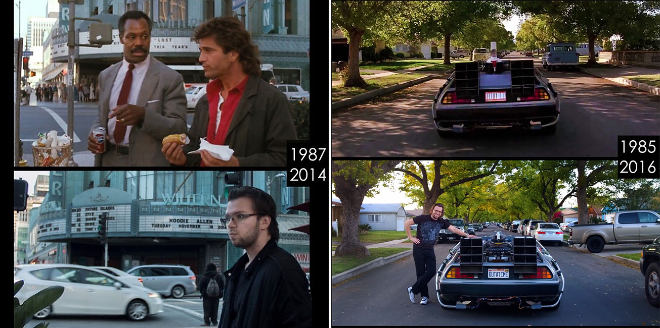 Guy Visits Locations Of Famous Movies To Compare How They Look Like Now ...
