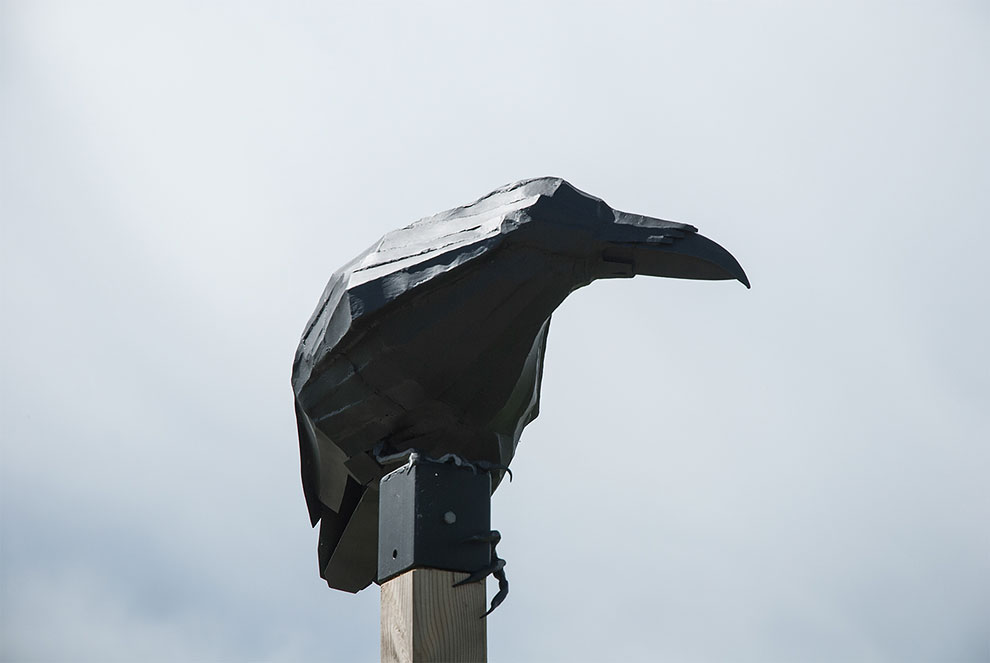 Welded And Painted Black Steel Ravens By Ludvig Ödman » Design You ...