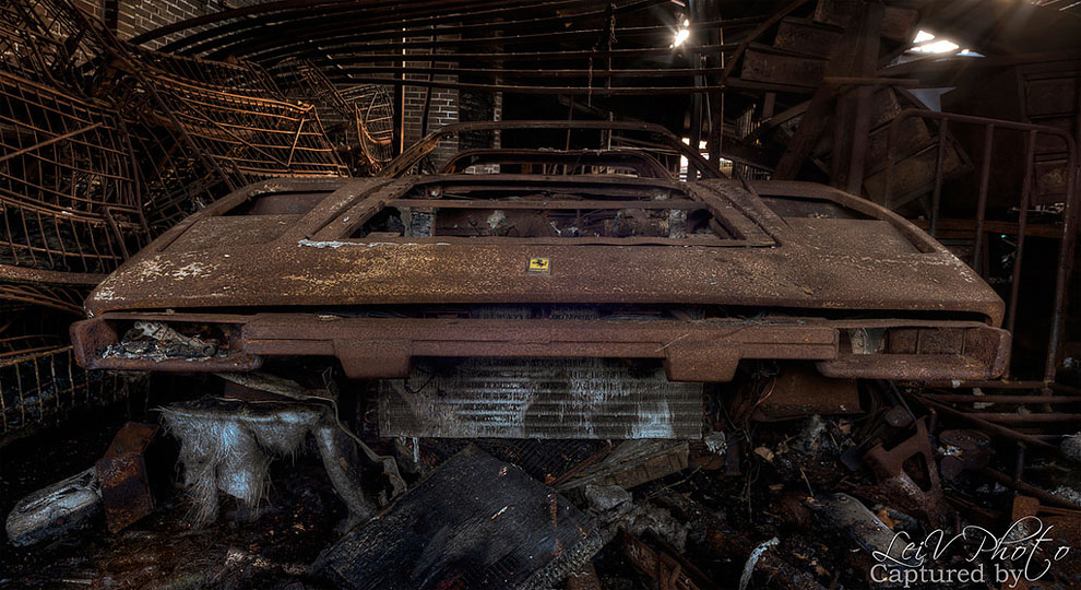 Urban Exploration Photographer Reveals Abandoned Ferrari & MG Sports ...