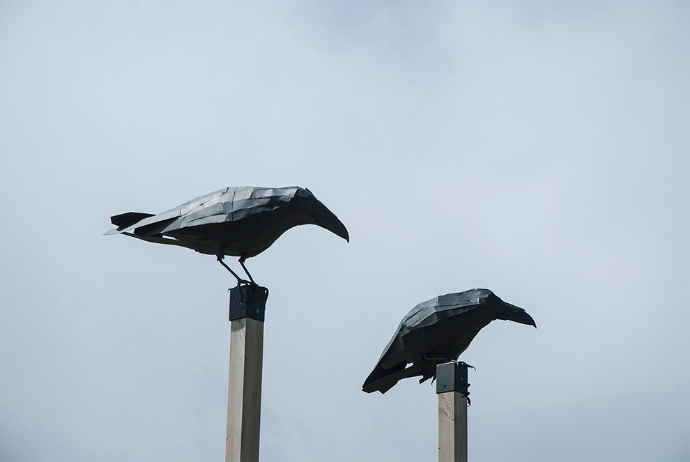 Welded And Painted Black Steel Ravens By Ludvig Ödman » Design You ...