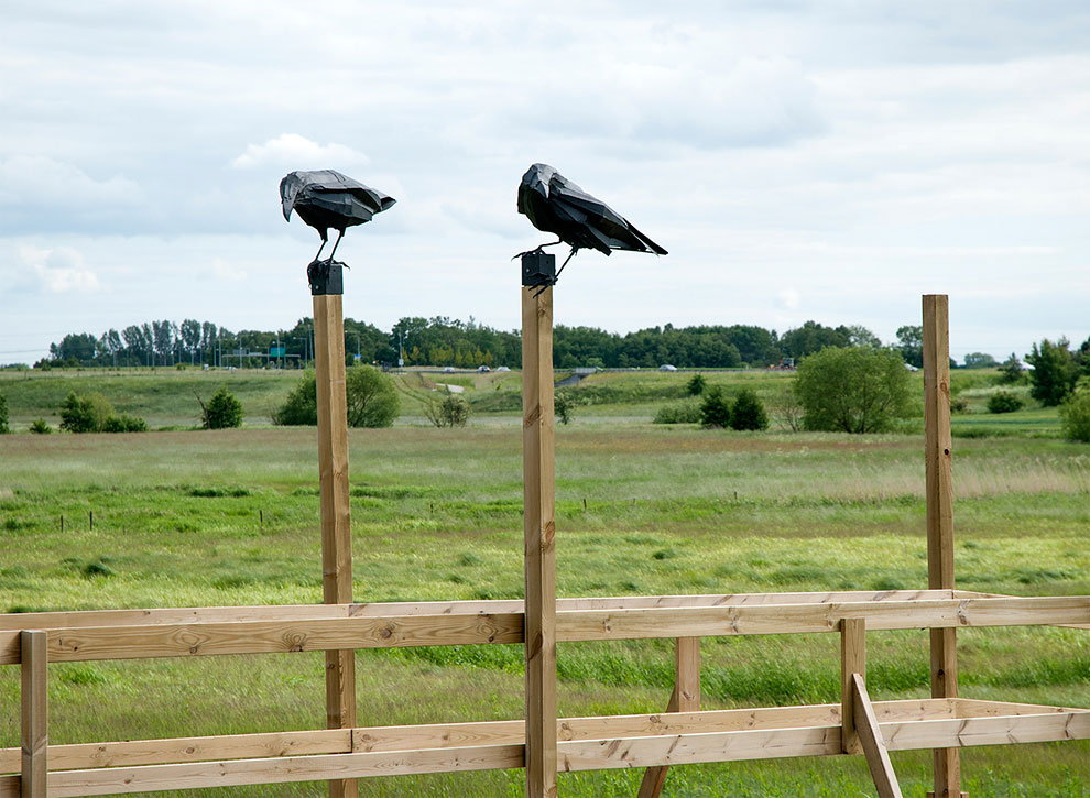 Welded And Painted Black Steel Ravens By Ludvig Ödman » Design You ...