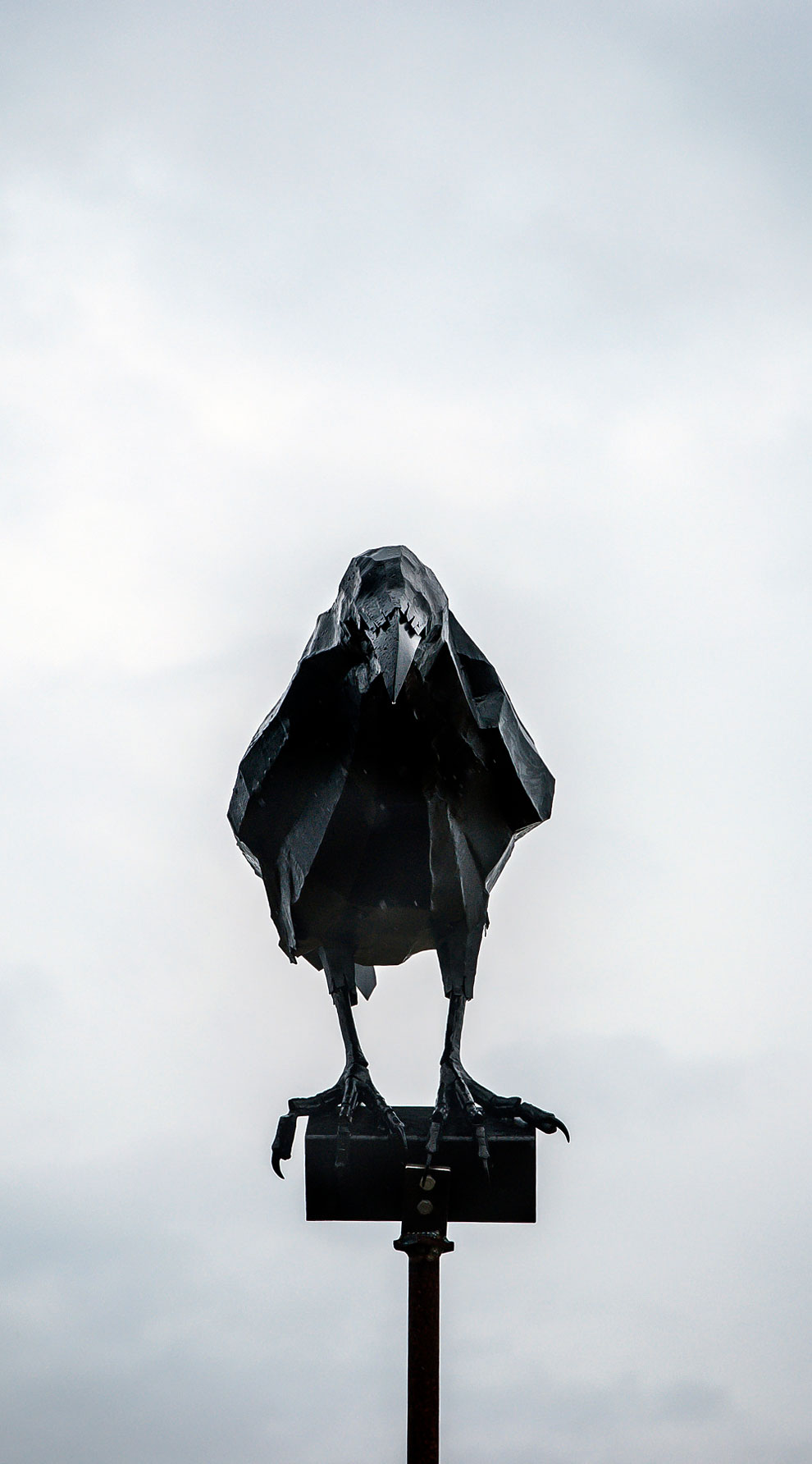Welded And Painted Black Steel Ravens By Ludvig Ödman » Design You ...