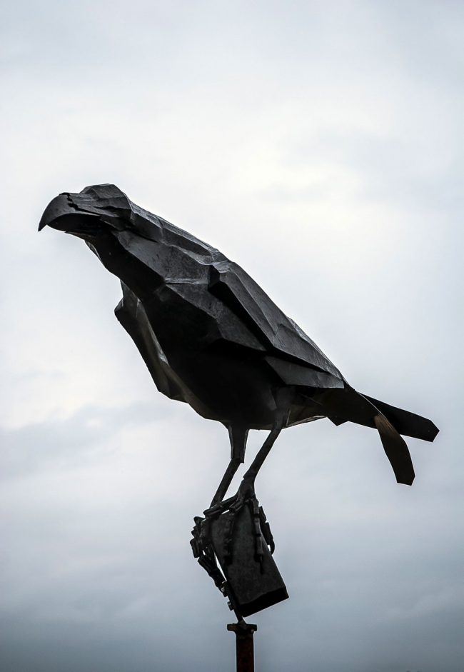 Welded And Painted Black Steel Ravens By Ludvig Ödman » Design You ...