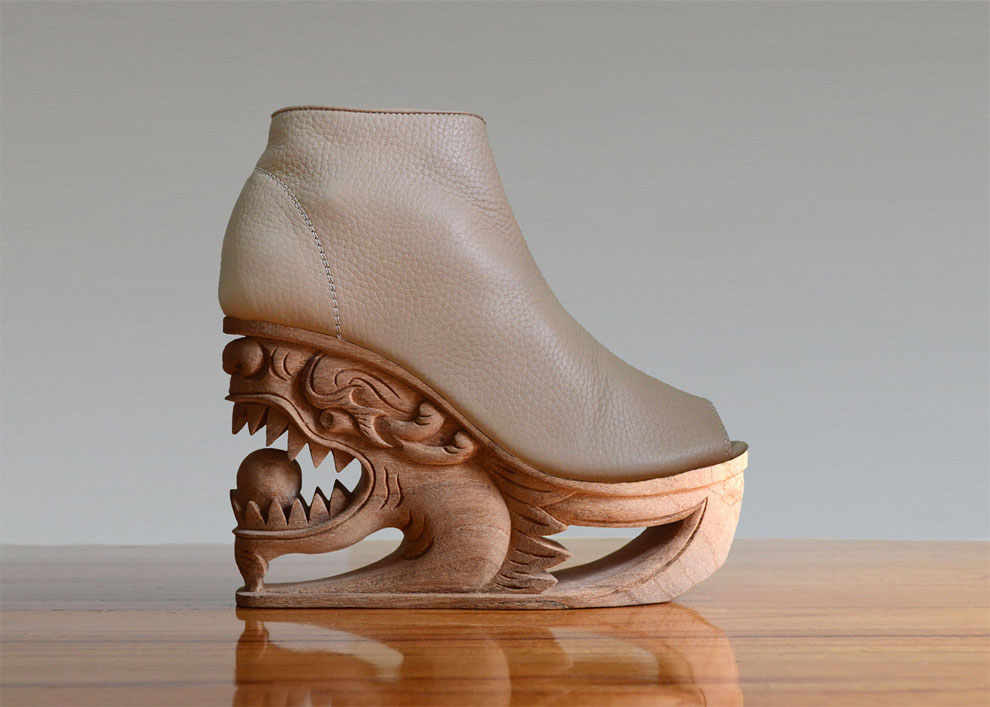 Elegantly Carved Wooden Platform Shoes » Design You Trust — Design ...