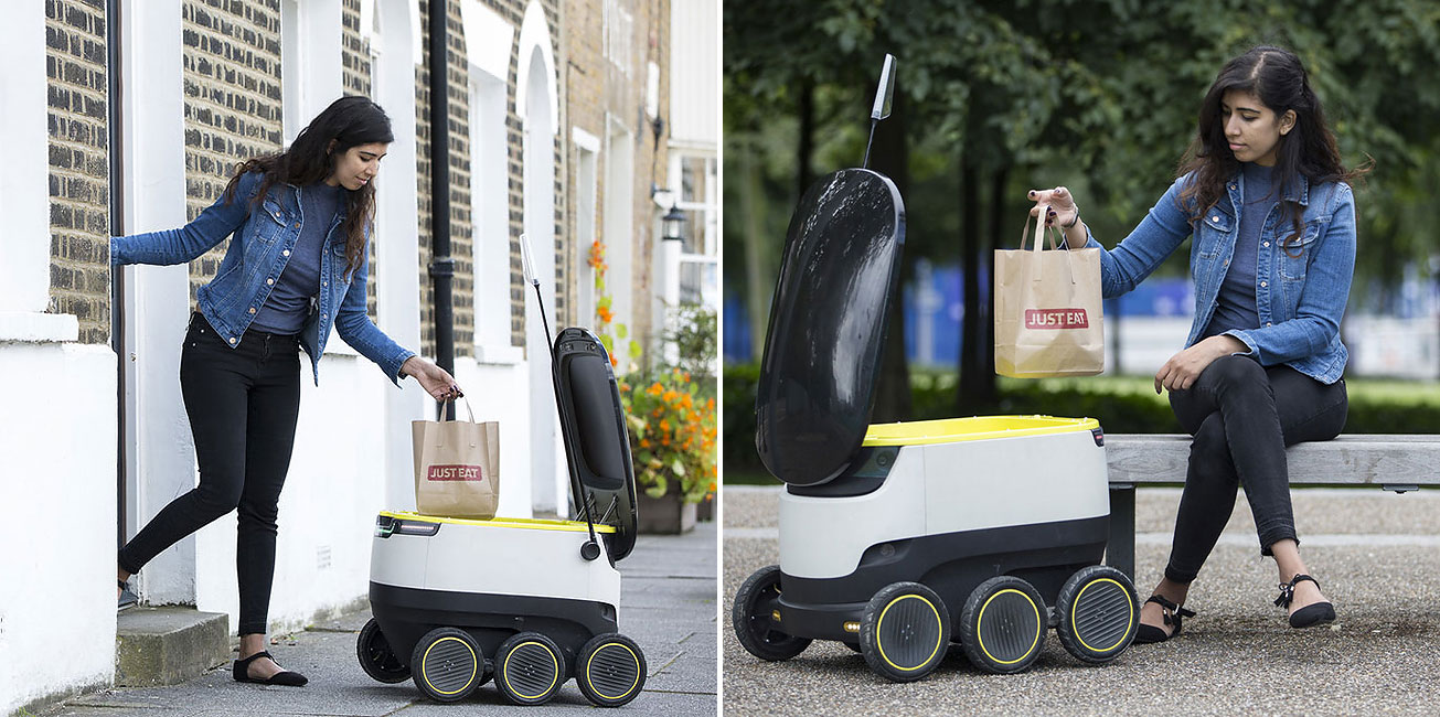 JUST EAT Pilots Robots To Deliver Food From Restaurants » Design You ...
