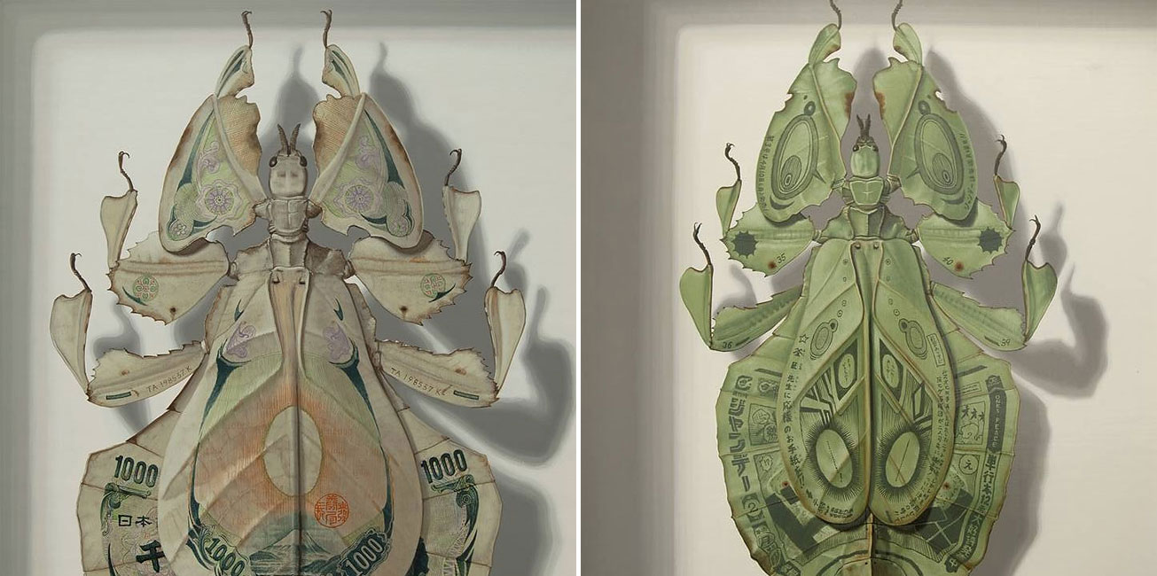 Imaginary Camouflaged Leaf Insects Painted By Takumi Kama » Design You ...