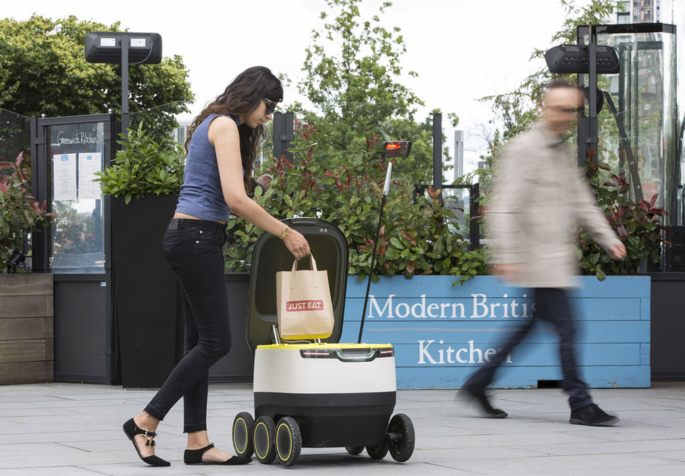 JUST EAT Pilots Robots To Deliver Food From Restaurants » Design You ...