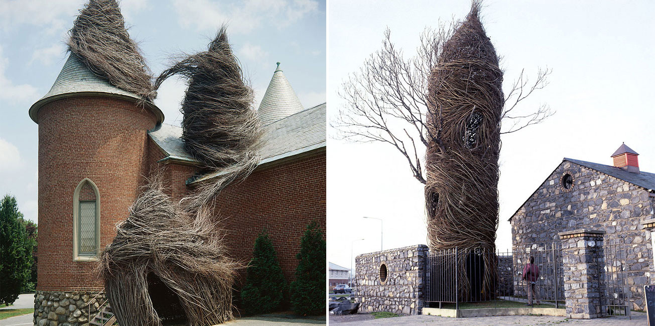 Patrick Dougherty’s Mind Blowing Nest Houses Made Of Living Trees ...