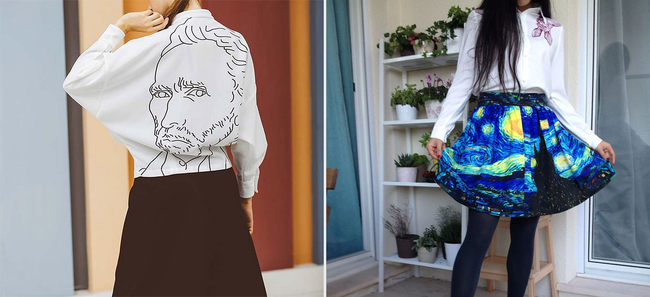 Fine Art Turned Into Clothes Lets You Wear Your Favorite Paintings ...