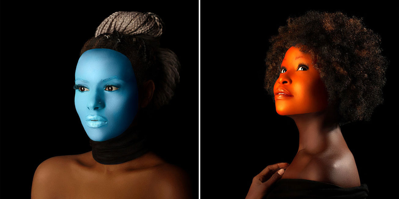 Beautiful Photo Portraits Of Australian Women Painted In Vibrant Colors ...