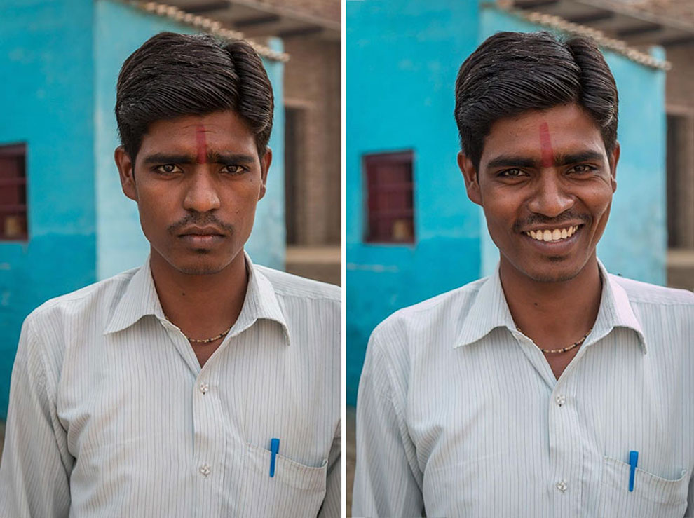 Contrasting Portraits Show How A Smile Can Change Your Perception Of ...