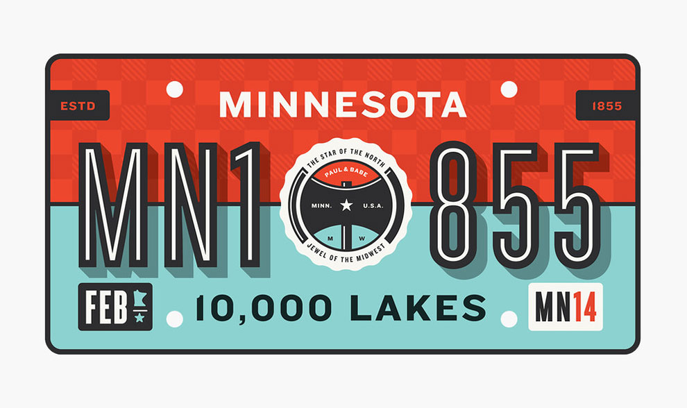 License Plates Of The USA By Jonathan Lawrence » Design You Trust ...