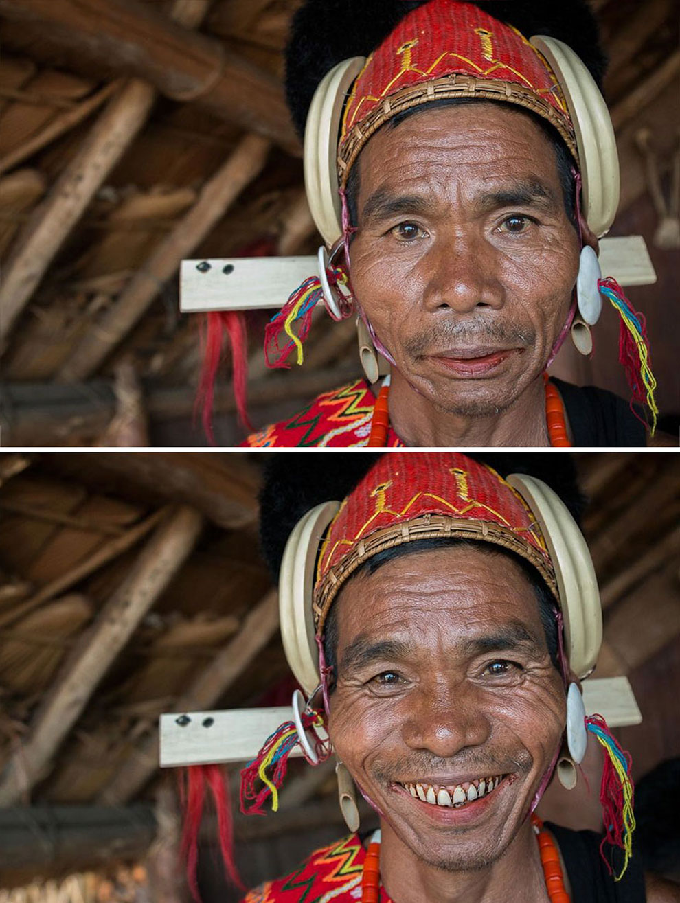 Contrasting Portraits Show How A Smile Can Change Your Perception Of ...