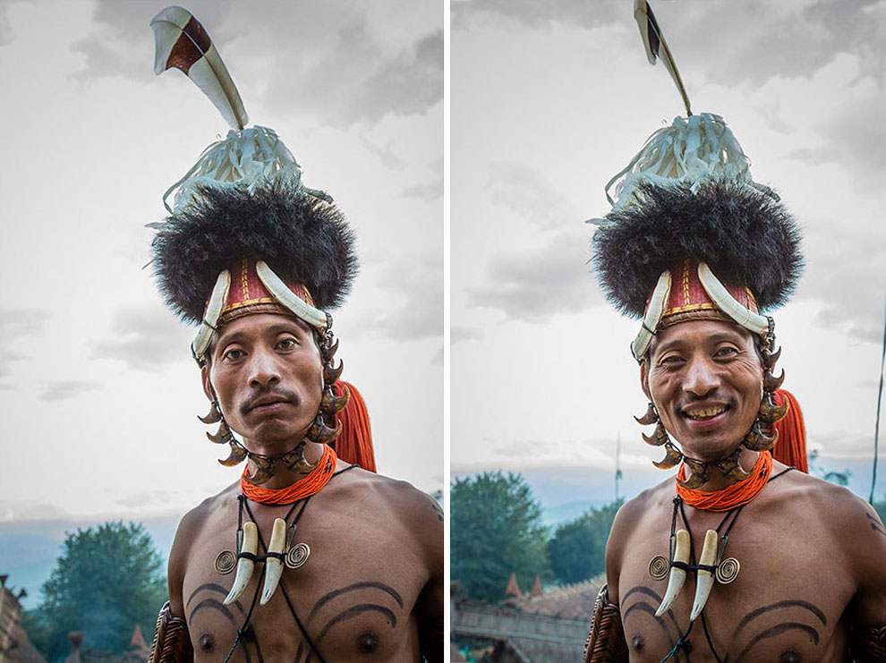 Contrasting Portraits Show How A Smile Can Change Your Perception Of ...