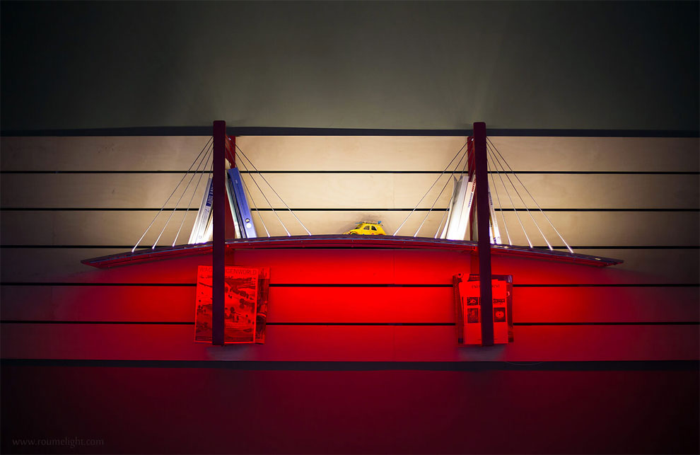 Stunning Light Bridge Bookshelf By Roumelight » Design You Trust ...