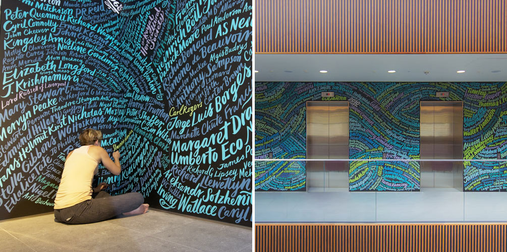 A Group Of Artists Unveil A Mural Celebrating 250 Years Of Literary ...