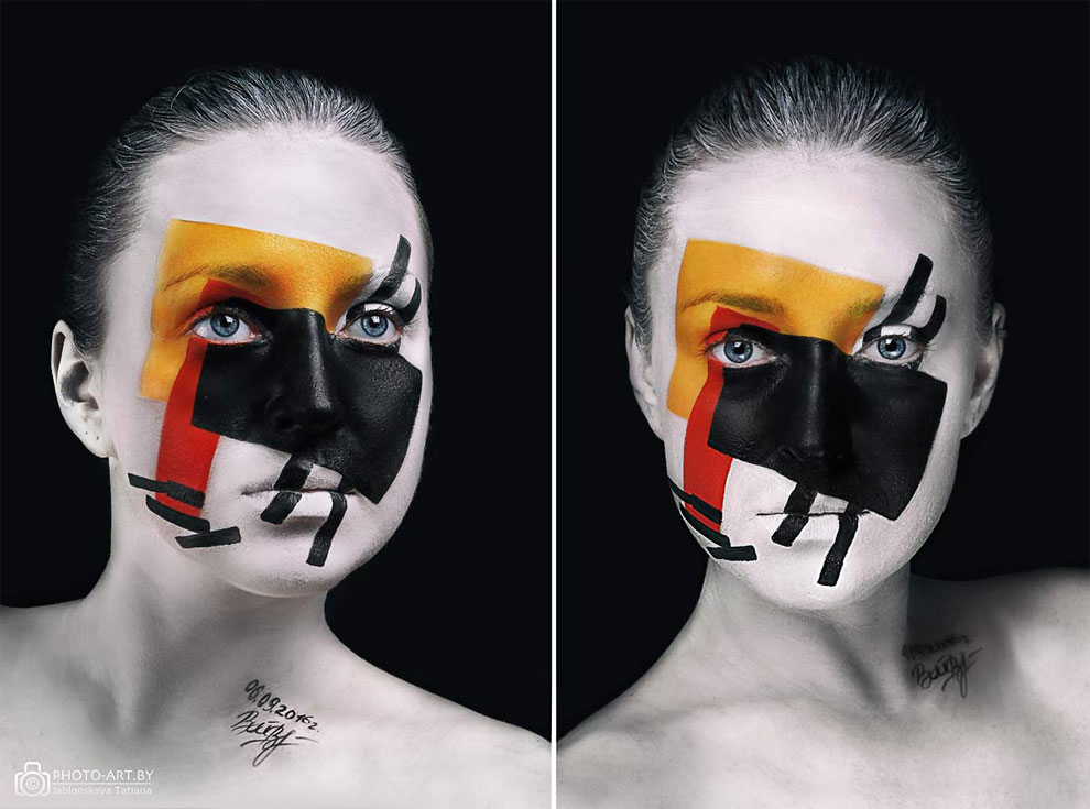 This Artist Duo Uses Face As A Canvas To Recreate Famous Classic ...