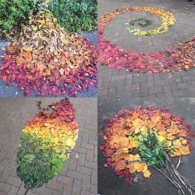 People In Japan Are Turning Vibrant Foliage Into Stunning “Fallen Leaf ...