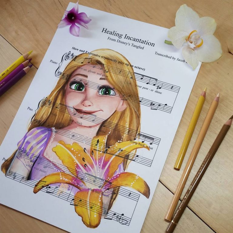 This Artist Uses Music Sheets To Create Stunning Illustrations » Design ...