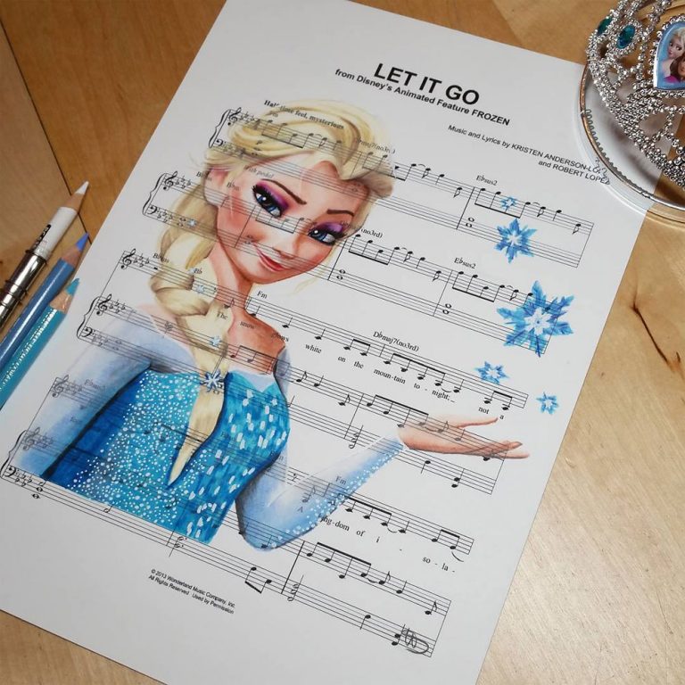 This Artist Uses Music Sheets To Create Stunning Illustrations » Design ...