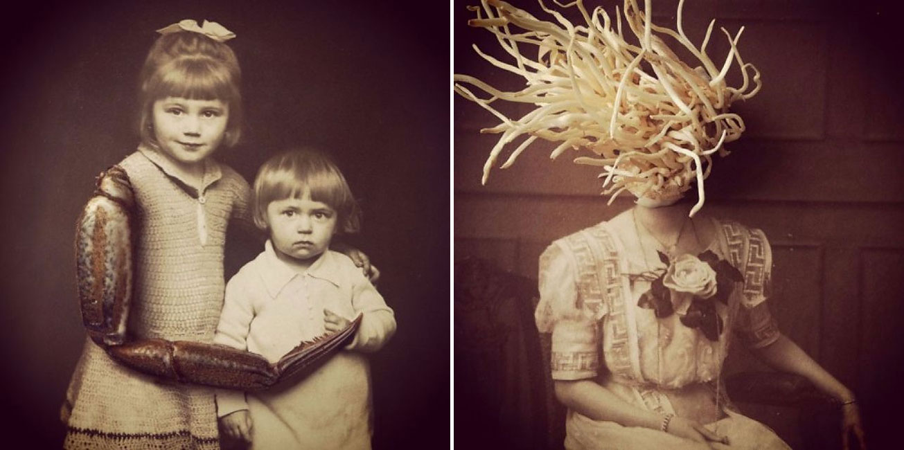 Artist Combined Vintage Photographs With Everyday Objects To Create ...