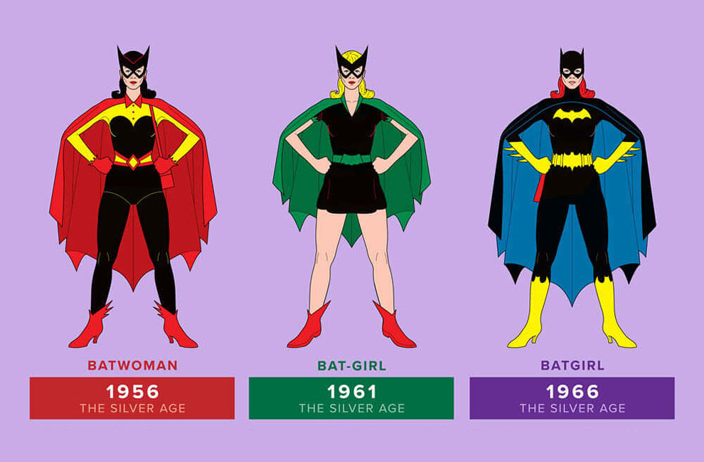 The Evolution Of Batgirl Over The Past 50 Years » Design You Trust ...